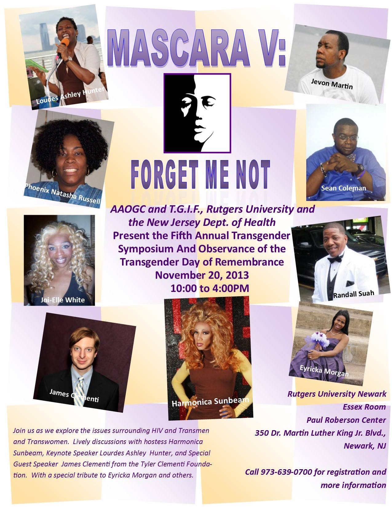 Mascara flyer | AAOGC